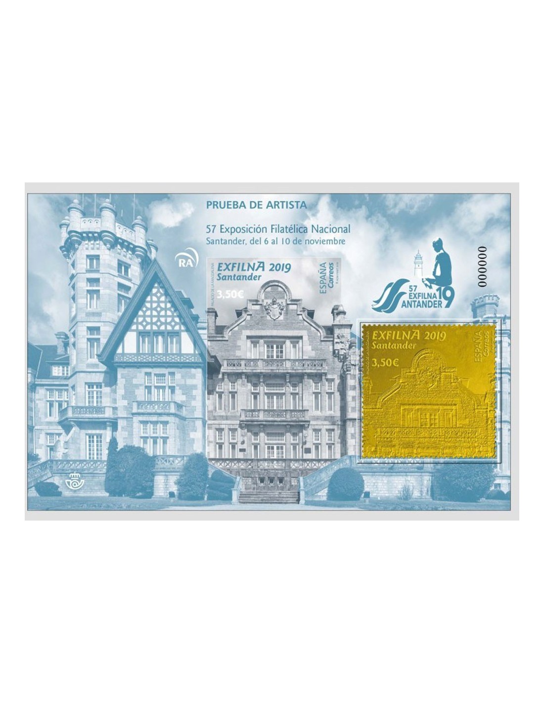 Stamps Spain 2019 Exfilna 2019 Santander, Timbres Espagne 2019 Exfilna ...